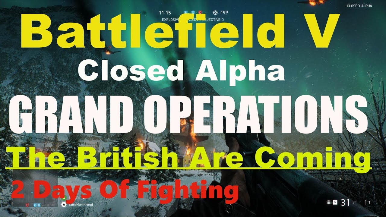 Battlefield 5 - Grand Operations-British Airborne - Closed Alpha - YouTube