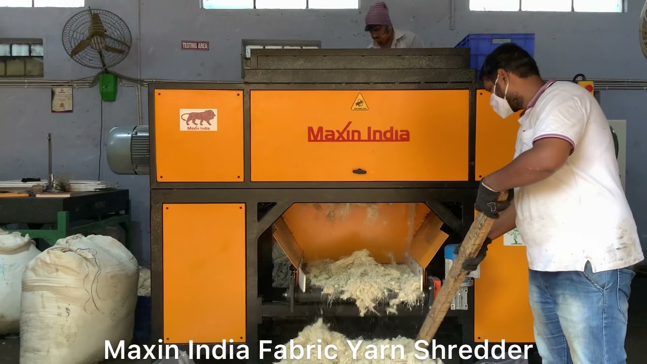 Fabric Yarn Shredder, Yarn Crushing Machine, Cotton Yarn Crusher, Yarn ...