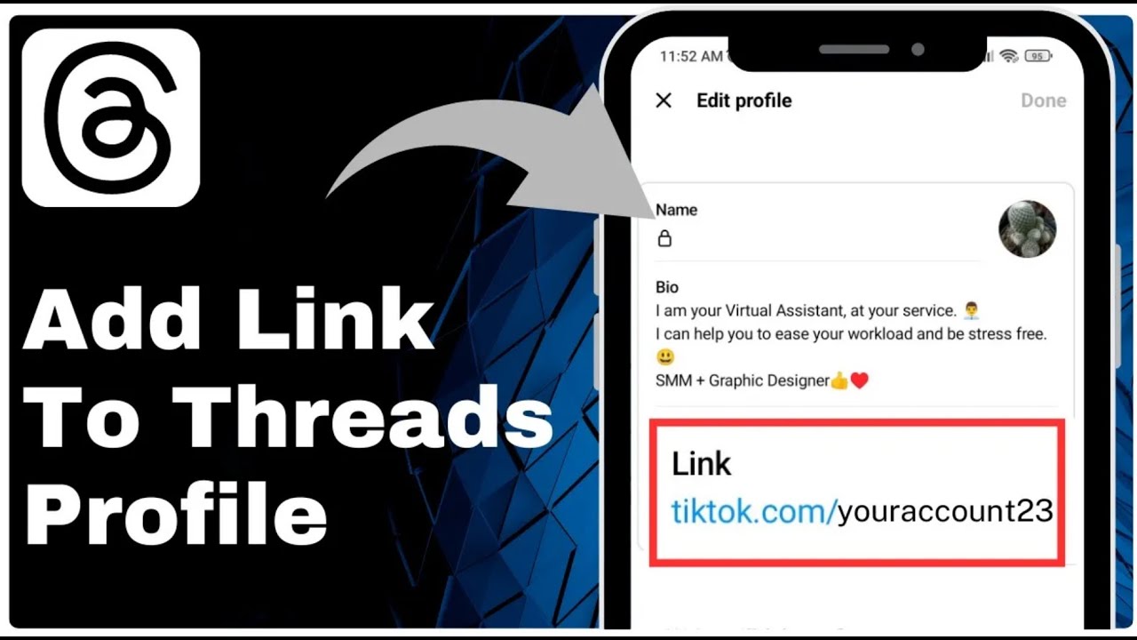 How To Add Link To Threads Profile - YouTube