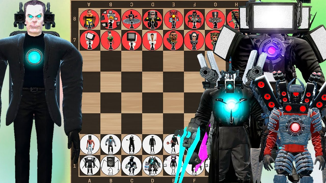 CHESS ranks up tournament GMAN Team vs TITANS Team in Garrys Mod - YouTube