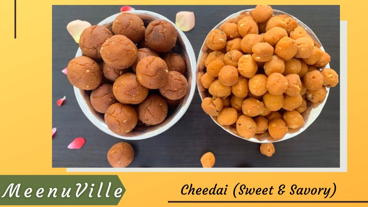 Krishna Jayanthi Cheedai (Sweet & Savory) | சீடை (வெல்லம் & உப்பு ...