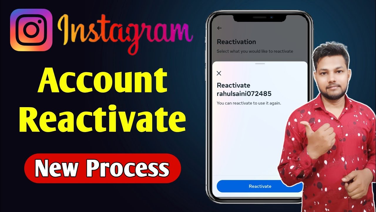 New Update | How To Reactivate Instagram Account | Instagram Account ...