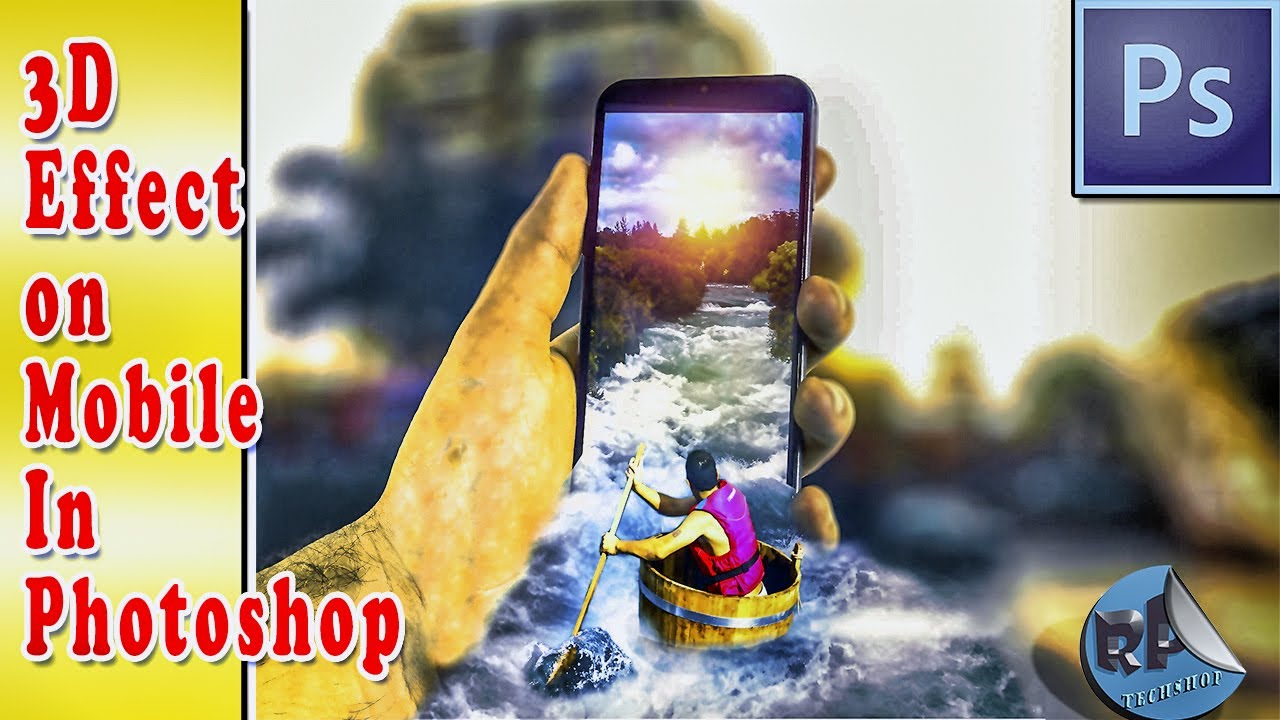 Photoshop tutorial_Create 3D Smart Phone Effect in Photoshop CS6 - YouTube