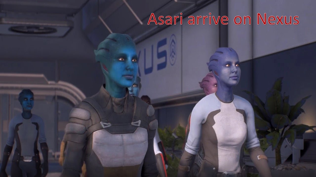 Mass Effect Andromeda - Asari arrive on Nexus - YouTube