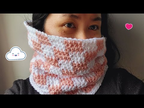 Crochet Checkered Scarf QUICK Tutorial For Men & Women Easy Step by ...