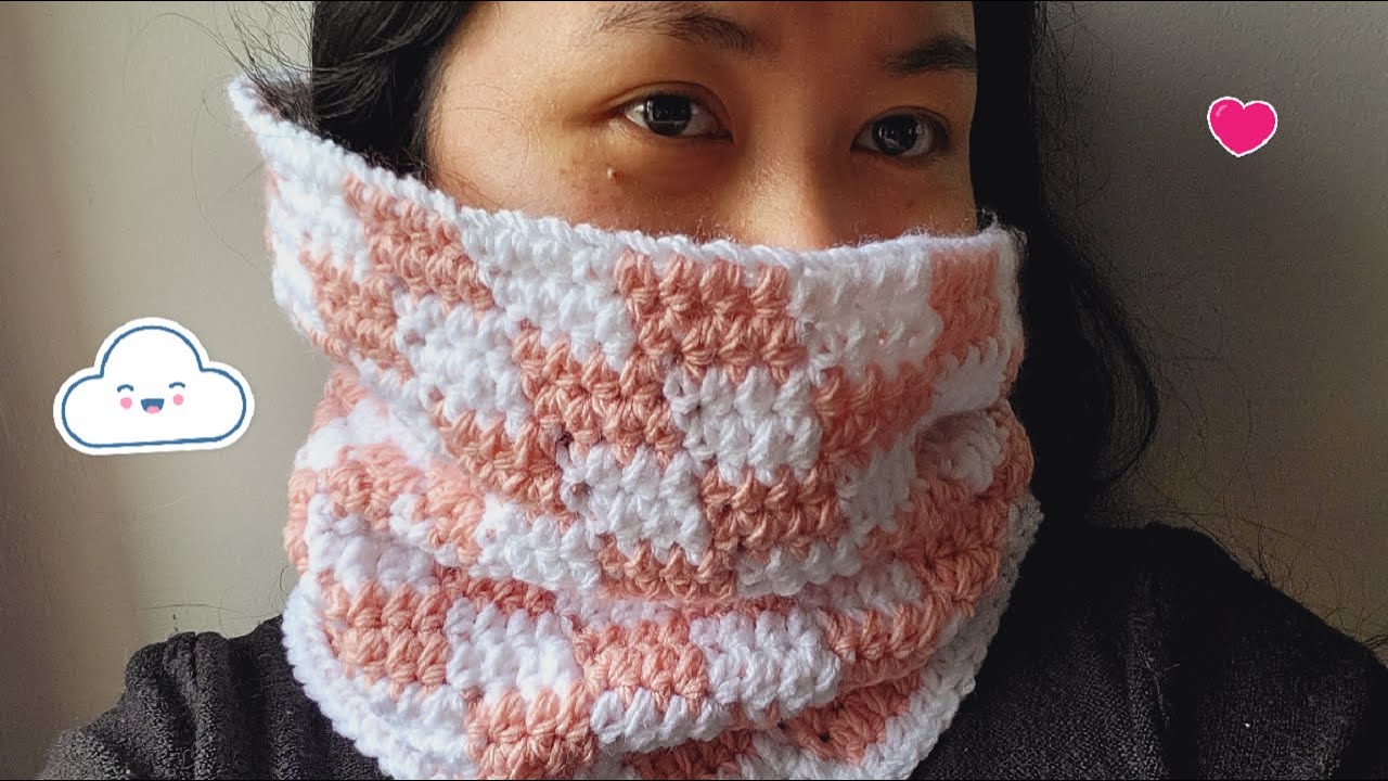 Crochet Checkered Scarf QUICK Tutorial For Men & Women Easy Step by ...