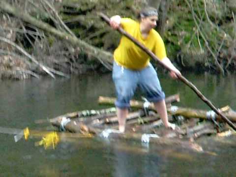 Lisa on the raft - Raft Building - How to build a Raft - YouTube