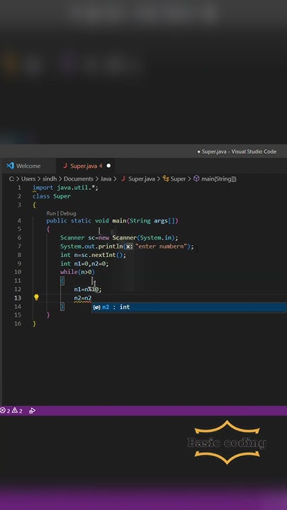 Program to find super digit of a number |Java |Basic Coding |Java Programming | Java Tutorial ...