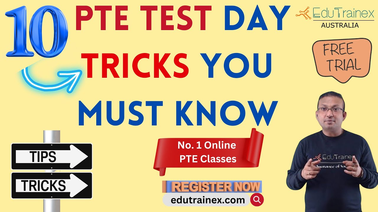 10 PTE Test Day Tricks | Key Exam Day Tips | Edutrainex - YouTube