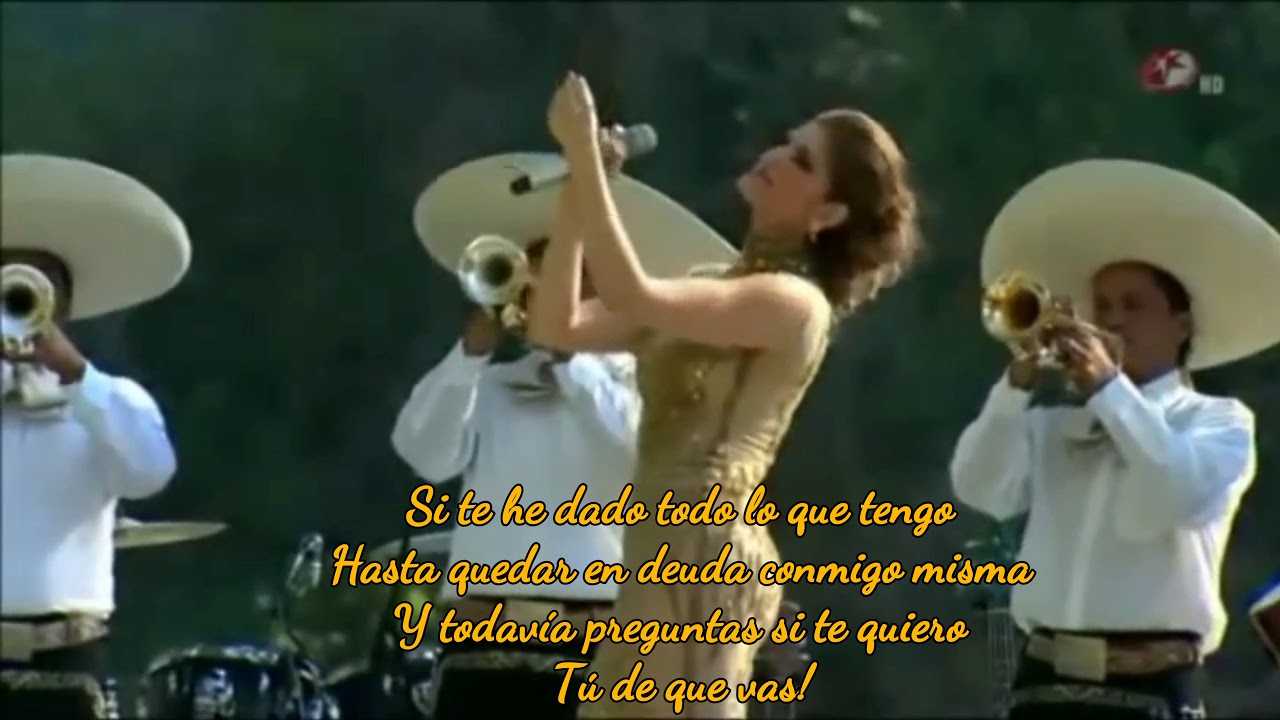 Tú De Qué Vas - Ana Bárbara ( Letra) - YouTube