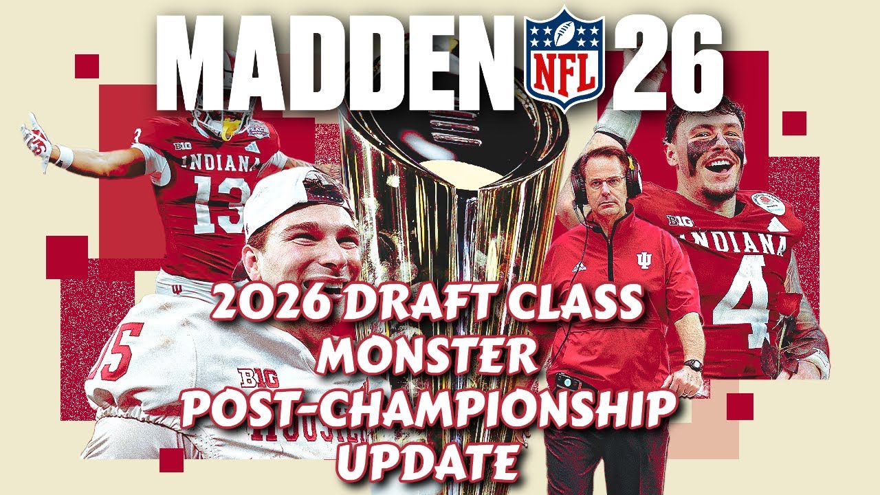 Madden NFL 26 - MONSTER 2026 Draft Class Update - Post-Championship ...
