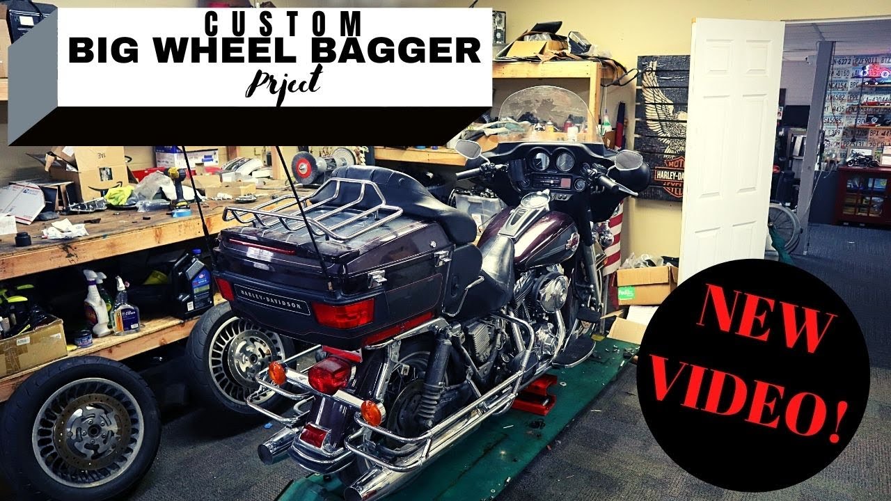 New Custom Big Wheel Bagger Project! l Budget Rebuilds - YouTube