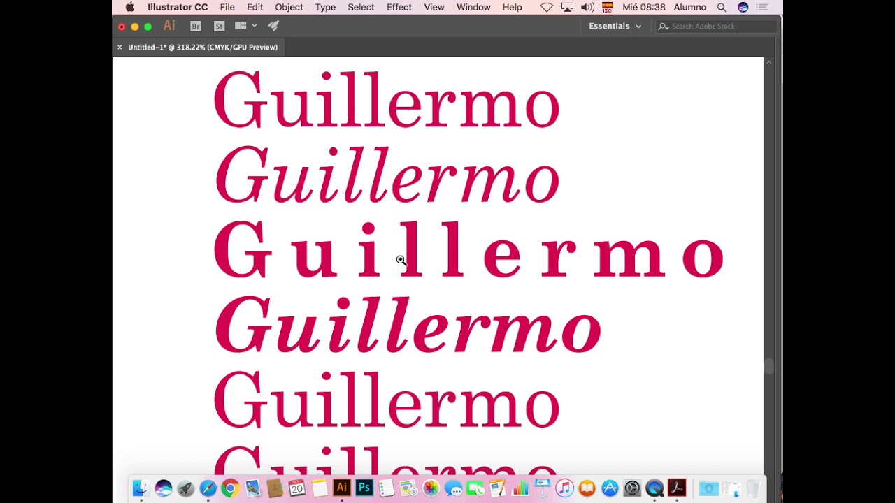 Texto artistico y de parrafo en illustrator CC 2021 - YouTube