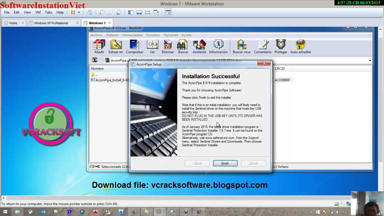 VCRACKSOFT Install and crack AcornPipe v8-619 - YouTube