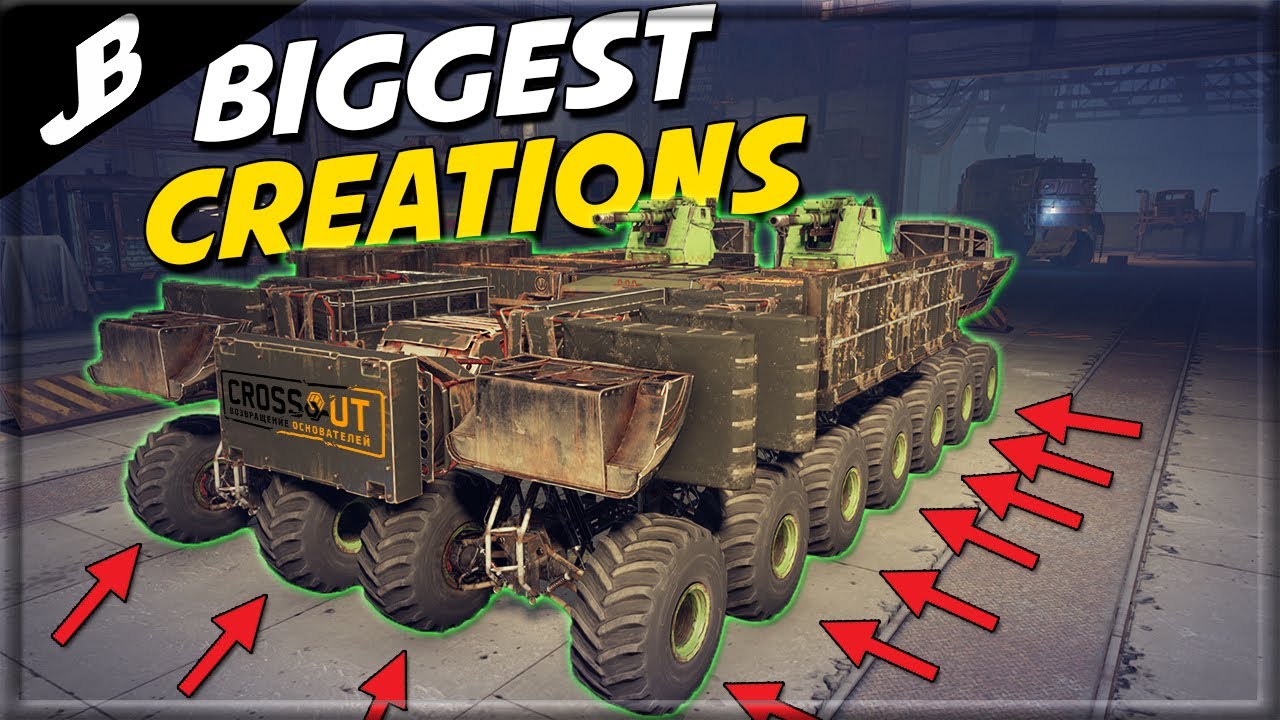 18 Wheeled 16000 PS Mammoth Cannons MONSTER build - Crossout's Biggest ...
