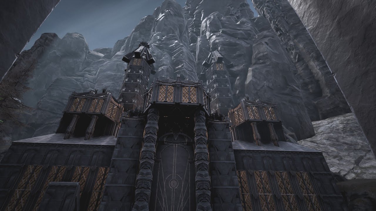 Castle Build Conan Exiles (Dwarven Town) - YouTube