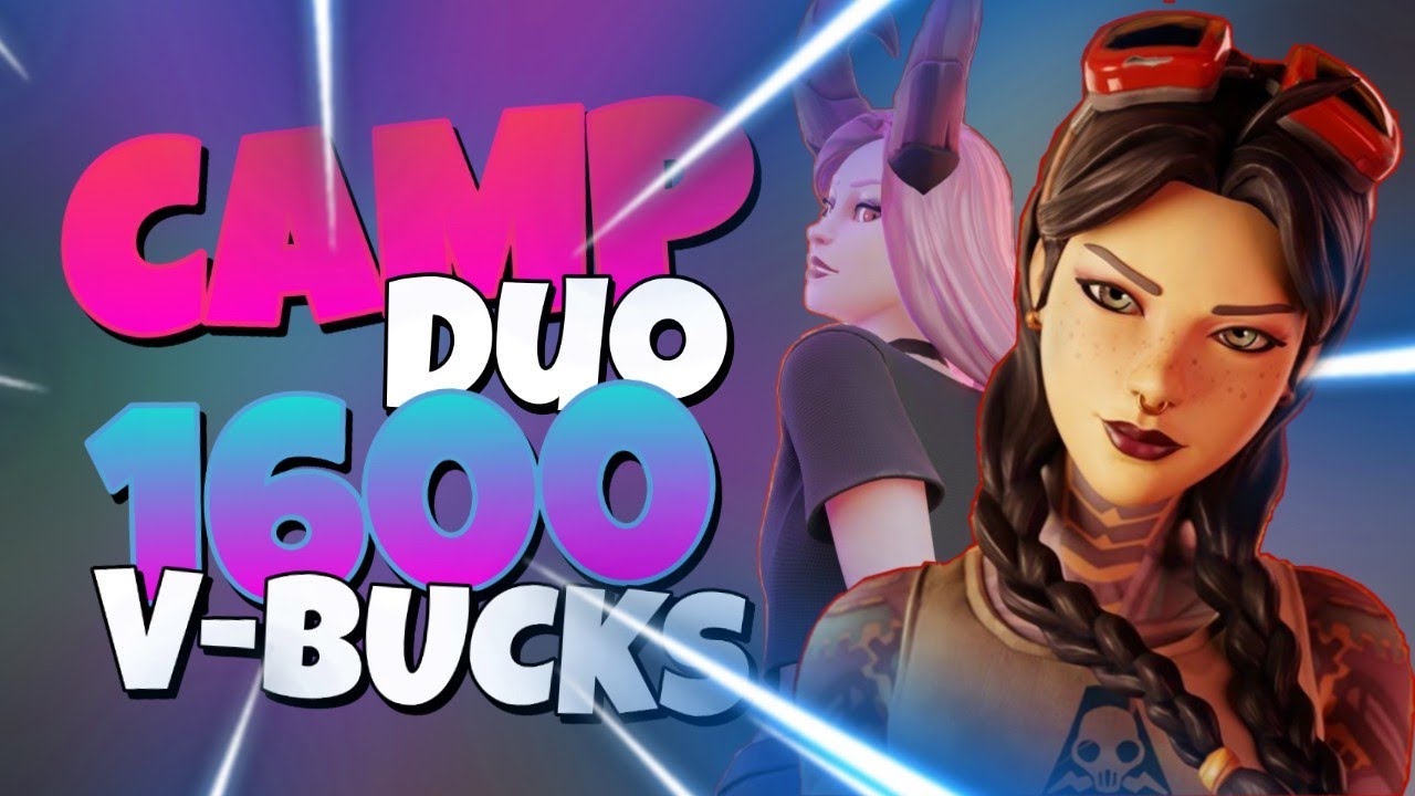 FORTNITE AO VIVO / CAMP DUO 4SAFE / 1600 VBUCKS / APOIE:ZBRUNOOZ #AD ...