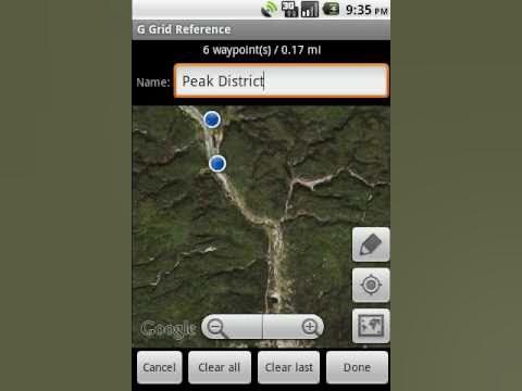 GPS Grid Reference - Manage waypoint and GPS mode (Android) - YouTube