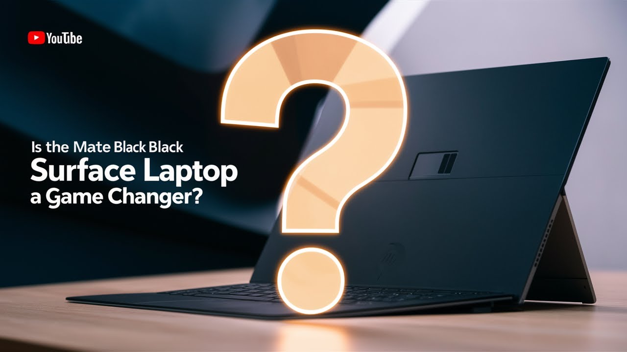 Is the New Matte Black Surface Laptop a Game Changer? - YouTube