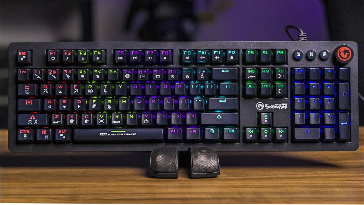 Teclado KG917 Marvo Scorpion, otimo custo beneficio 2021! - YouTube