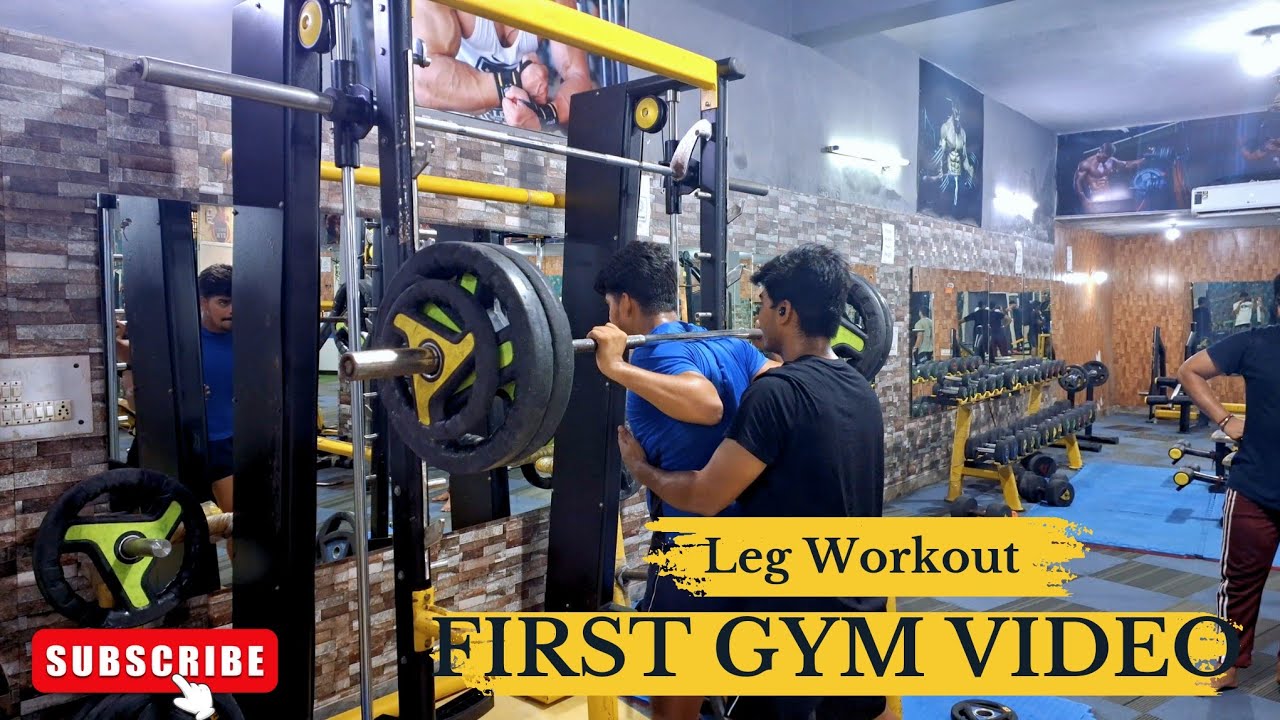 First Day Gym Video || My First Vlog || Leg Workout Video || Day 1 ...