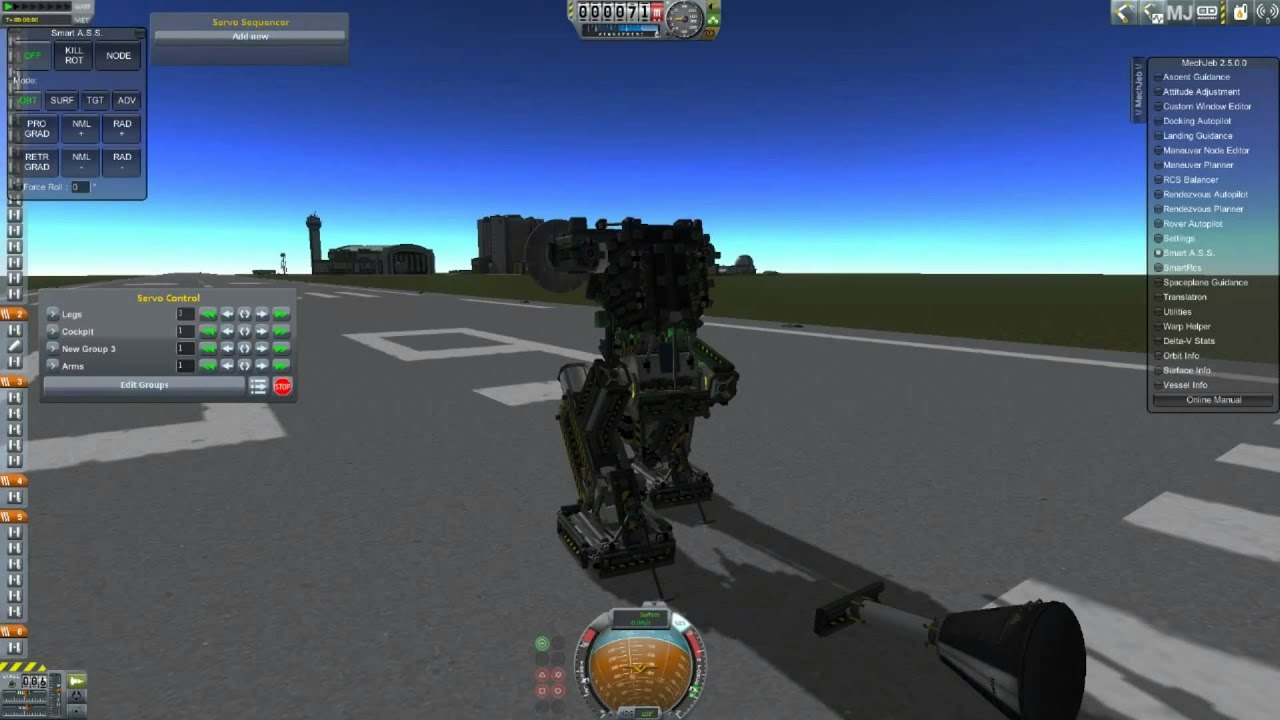 KSP - Mechwarrior walker 42 - Metal Gear Rex update 3 - YouTube