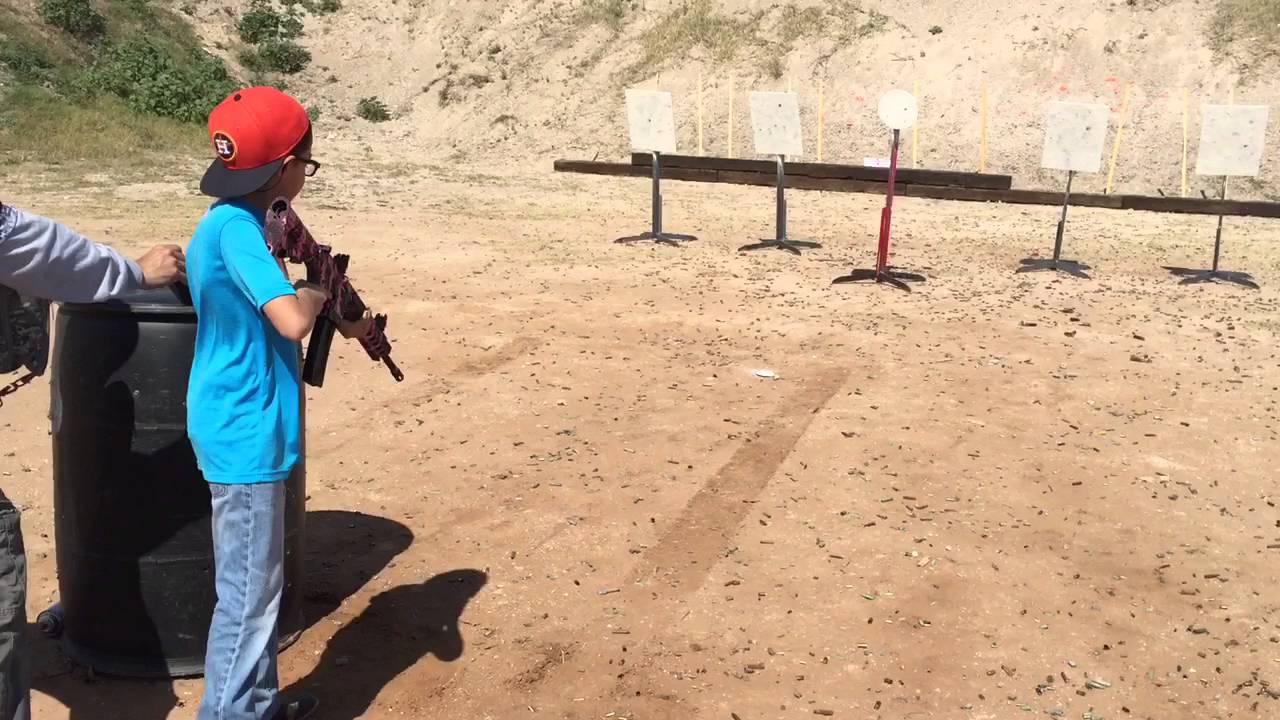 Aidan Shooting Steel Match 2-13-16 - YouTube