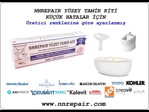 Küçük hatalar için Seramik ve Akrilik Tamir Kiti