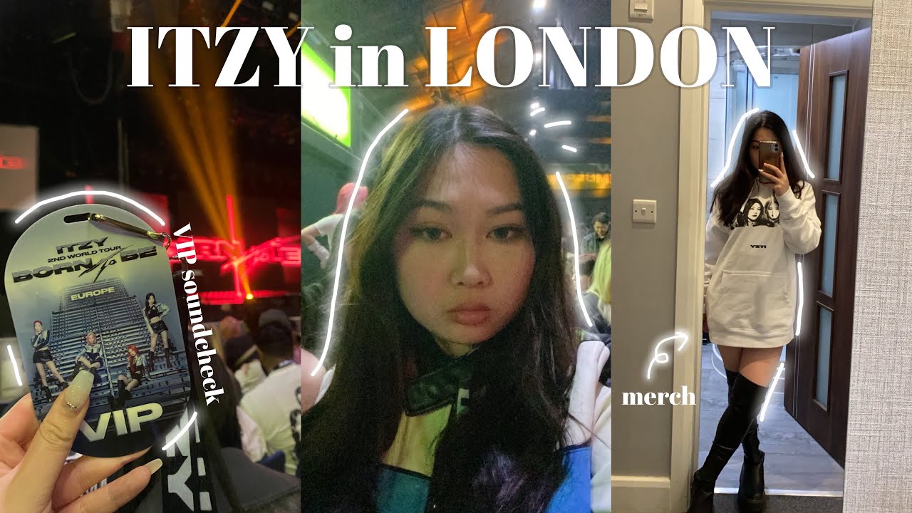Come with me to ITZY in London VIP | VIP Freebies, pre-show soundcheck ...