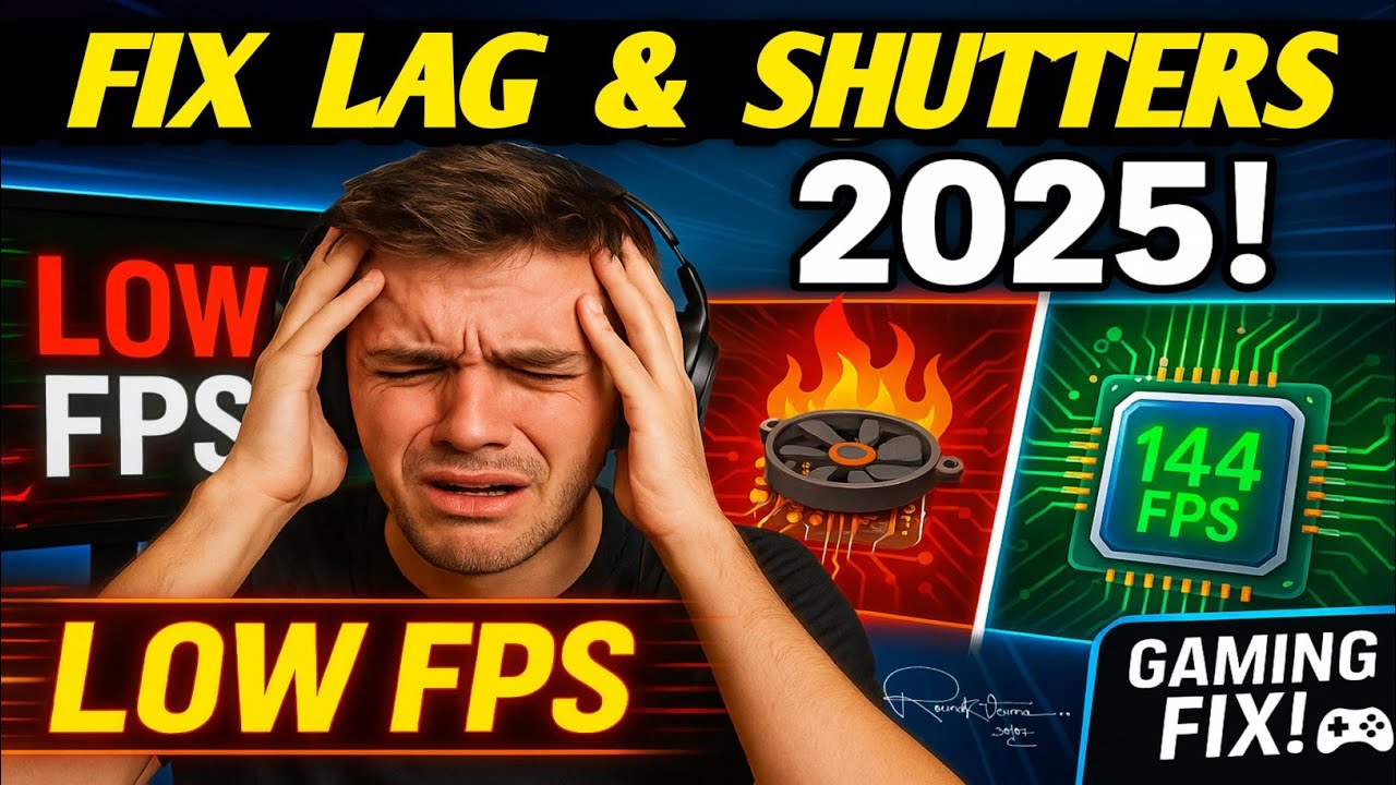 Fix Low FPS & Stutters in 2025 | CPU Optimization Guide for Gamers 🎮 - YouTube