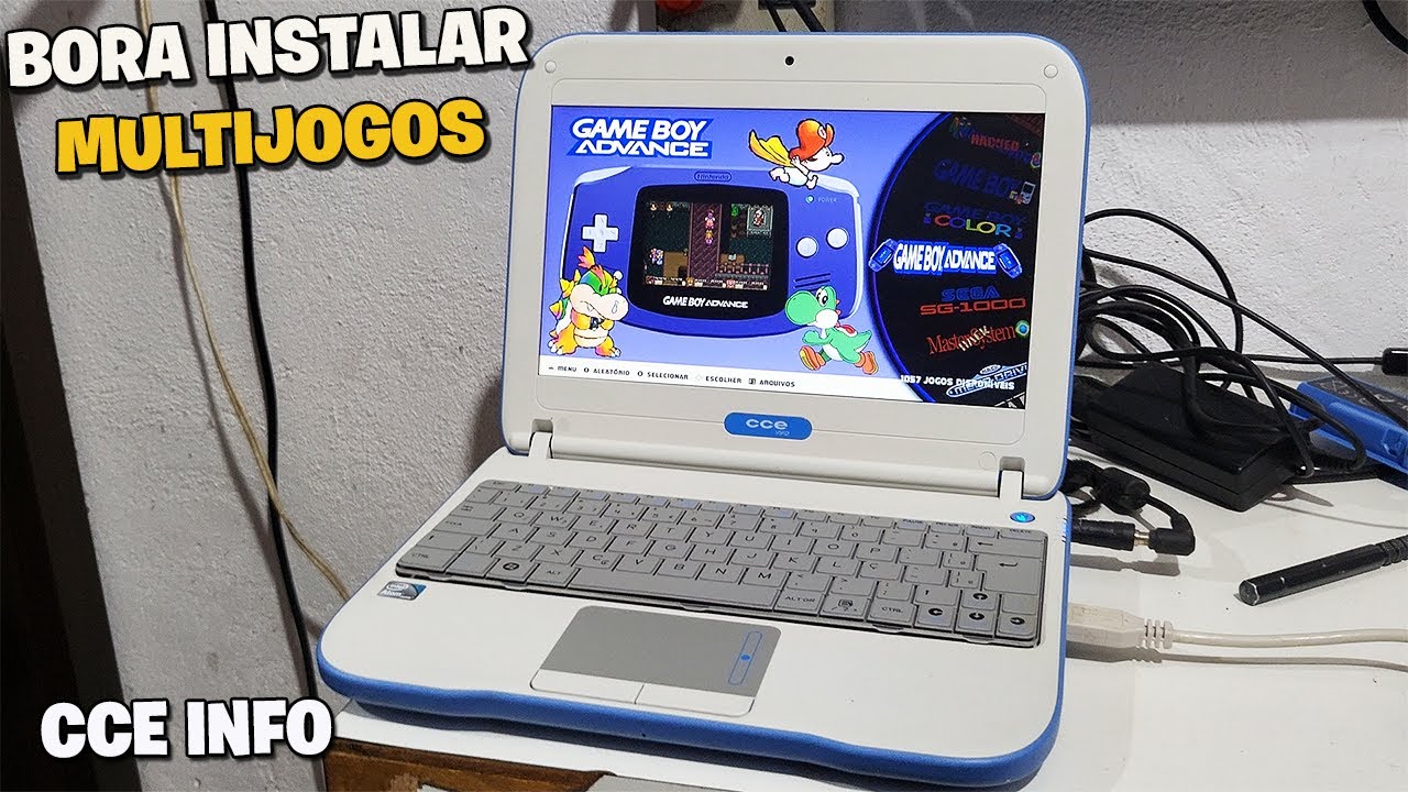 NETBOOK CCE INFO, O FAMOSO NETBOOK DO GOVERNO, BORA INSTALAR UM SISTEMA MULTI JOGOS NELE - YouTube