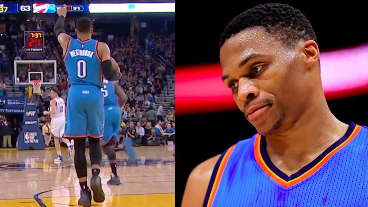 Russell Westbrook Was SHAQTIN' with 6-Step Traveling Violation vs ...