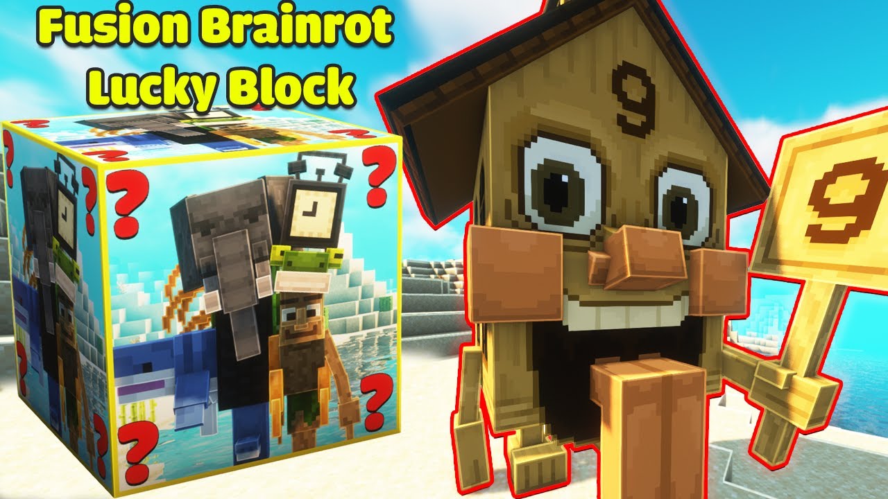 MINI GAME : FUSION BRAINROT LUCKY BLOCK BEDWARS ** BRAINROT HỢP NHẤT ...