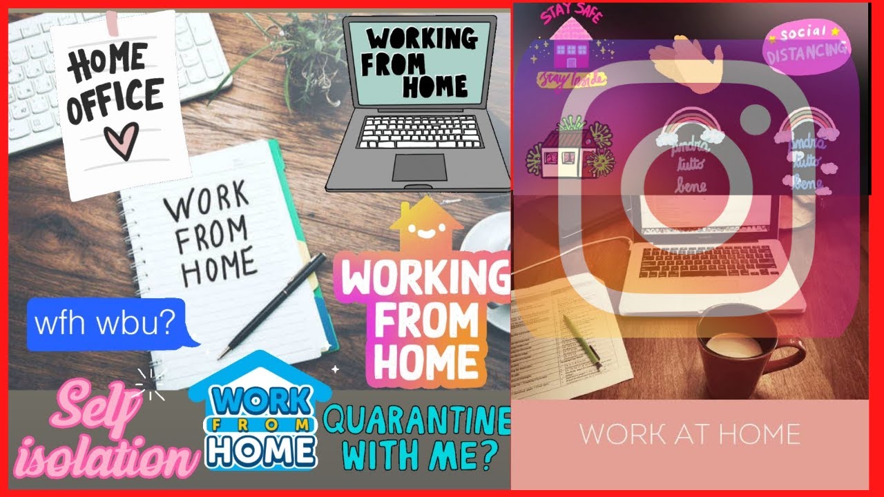 How to get WORK FROM HOME Instagram Sticker / STAY AT HOME Instagram ...