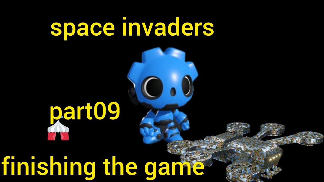 space invaders part 10 ui elements and finishing the game - YouTube