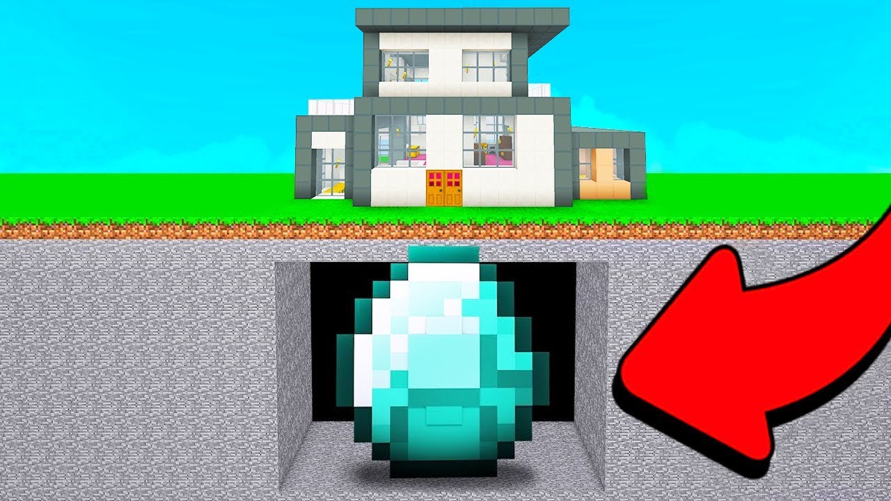 UN DIAMANTE GIGANTE SOTTO CASA NOSTRA SU MINECRAFT!! - YouTube