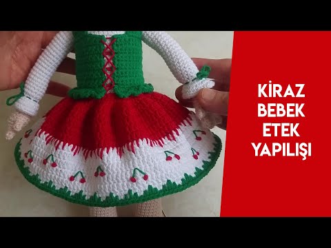 #amigurumibaby #amigurumidoll KİRAZ BEBEK ETEK YAPILIŞI(doll skirt making)English subtitle