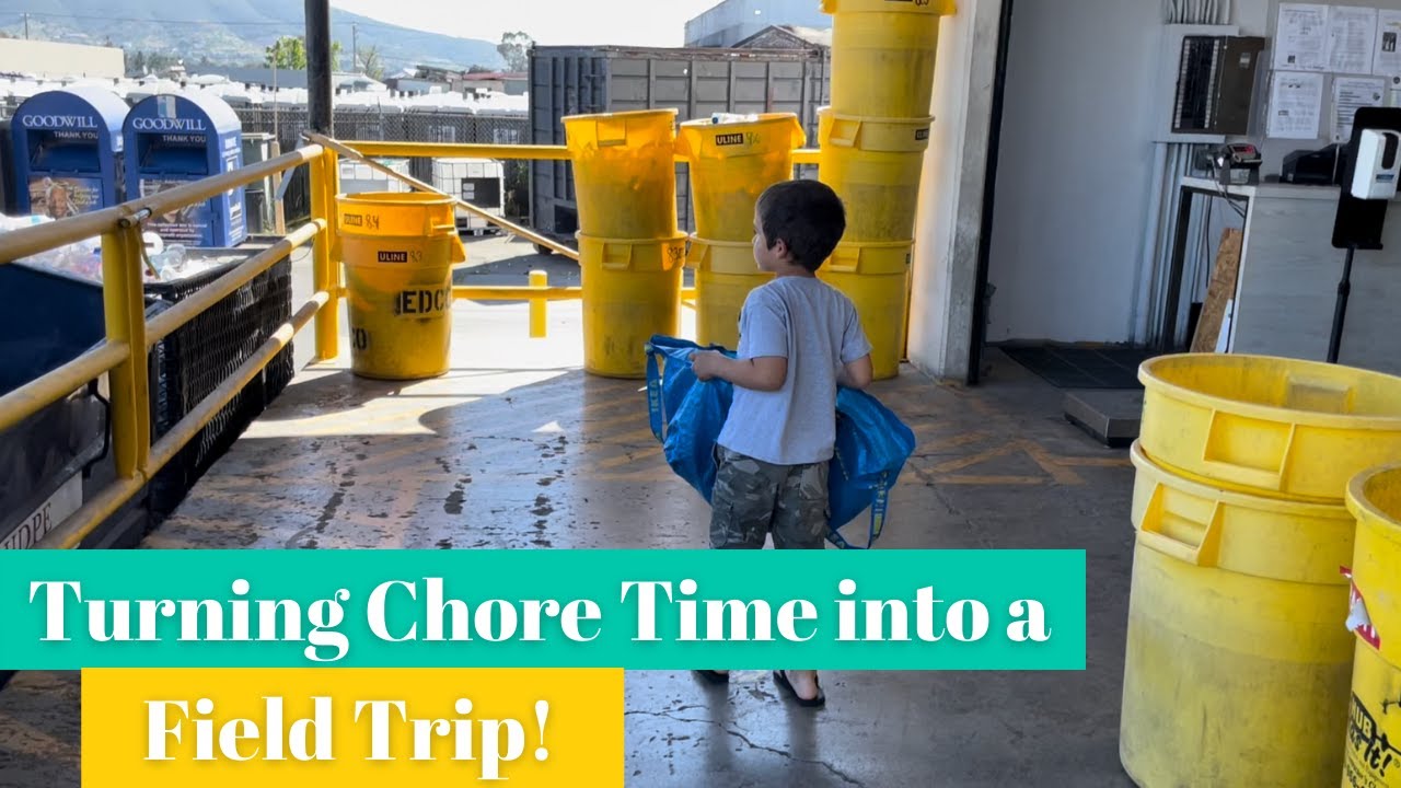 Making Chore Time Fun - Recycling Center Field Trip! - YouTube
