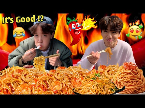 BTS Eating So Spicy Ramen Moments