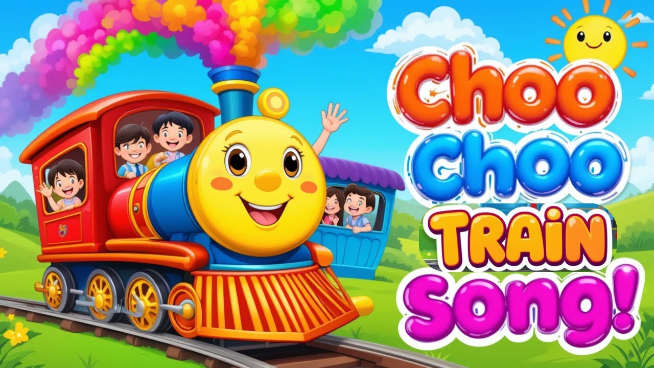 Choo Choo Train Song for Kids | Fun Nursery Rhyme with Music ...