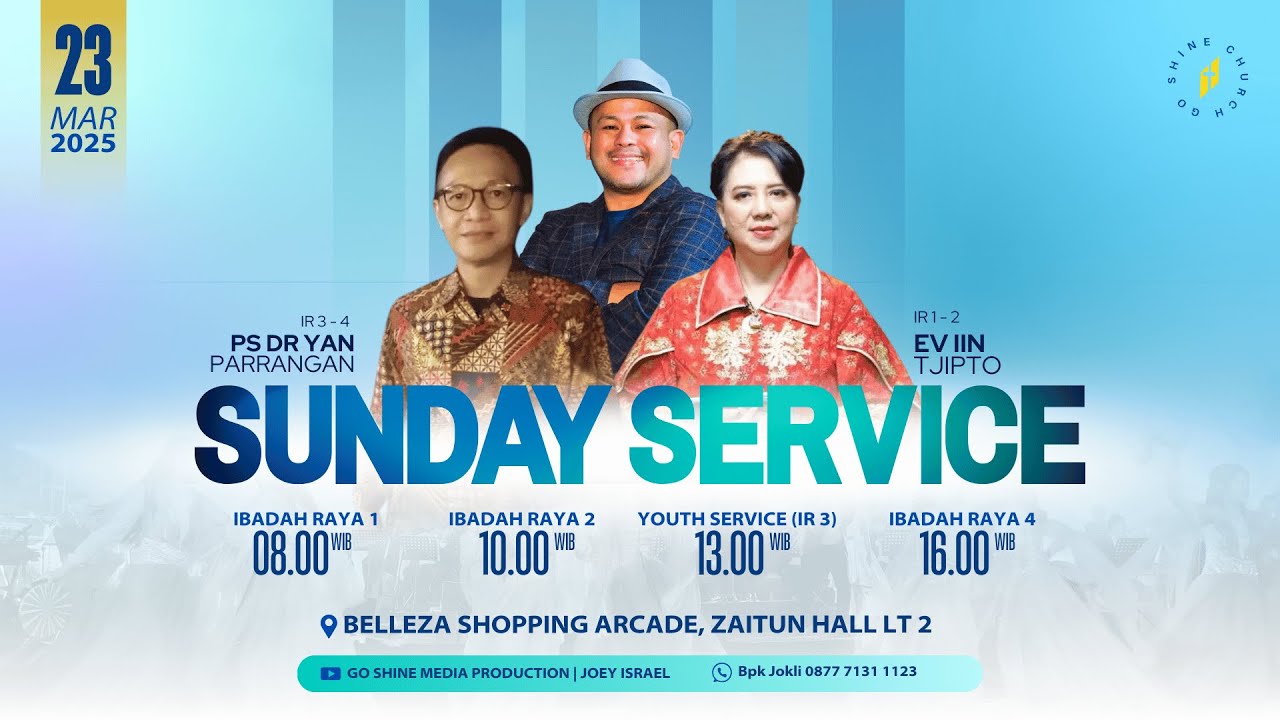 SERI 2 - EV IIN TJIPTO | IBADAH RAYA MINGGU 23 MARET 2025 | PKL 10.00 WIB | GSTV - YouTube