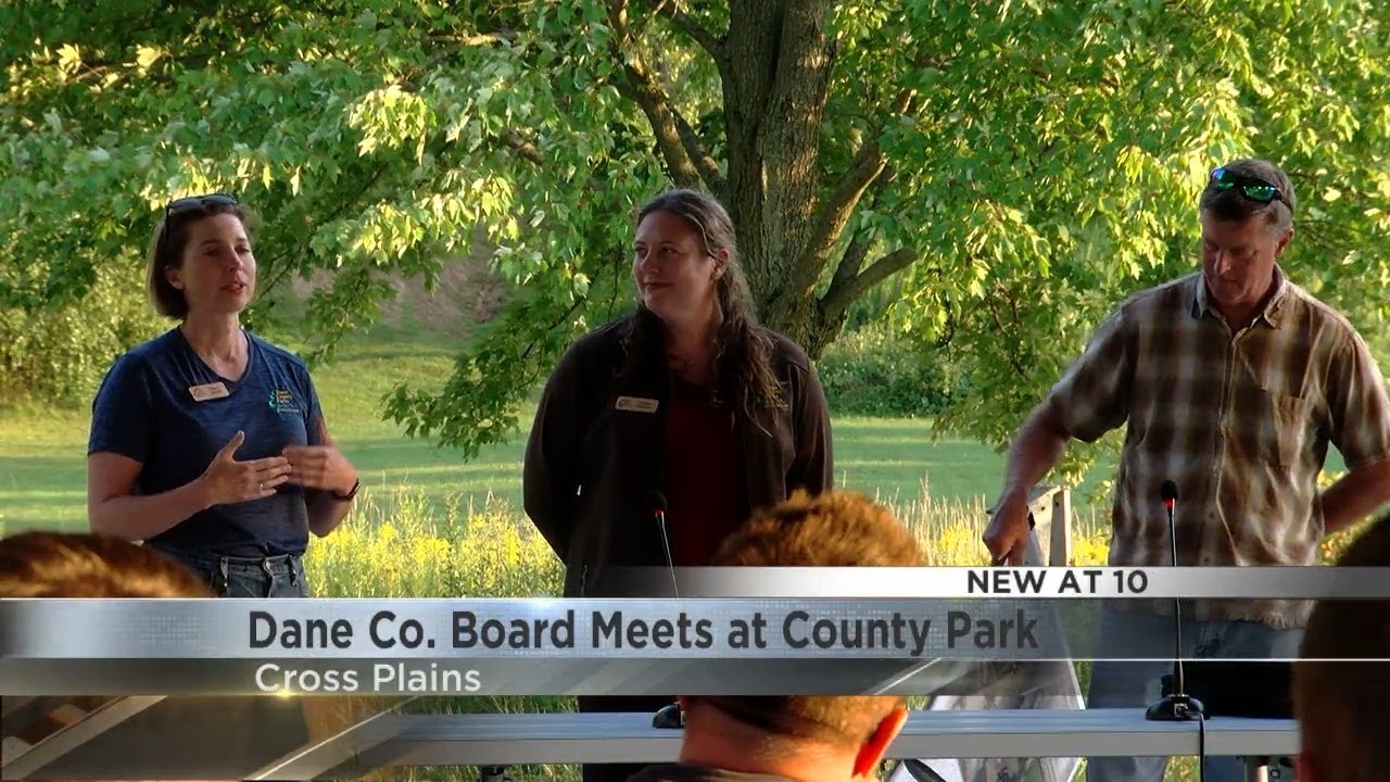Dane County Board brings meeting outdoors - YouTube