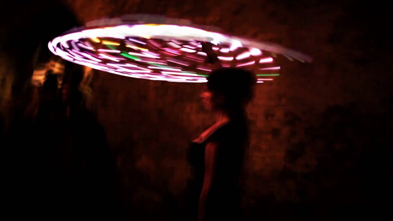 The Magnificent Heidi hula hoops at The Old Vic Tunnels - YouTube