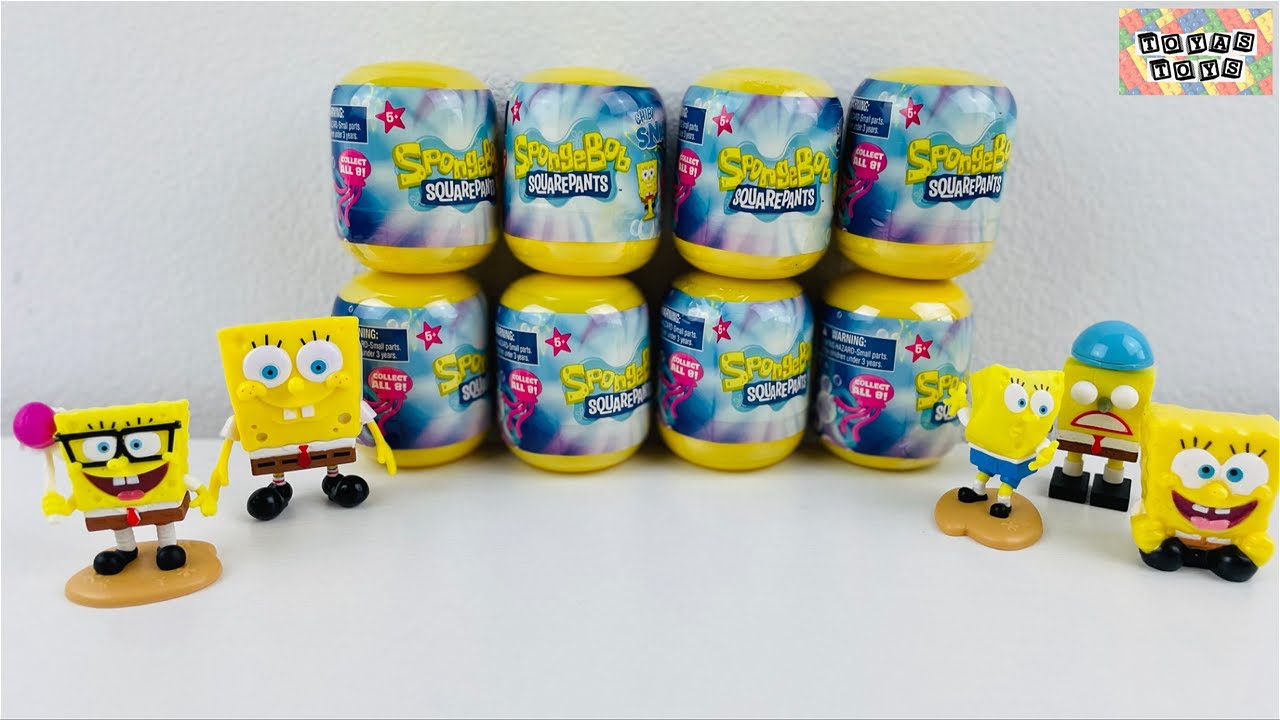 Unveiling Spongebob SquarePants Chibi Snapz Mystery Capsule Toys - YouTube