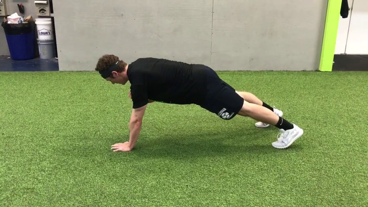 Push-Up Position Shoulder Tap - YouTube