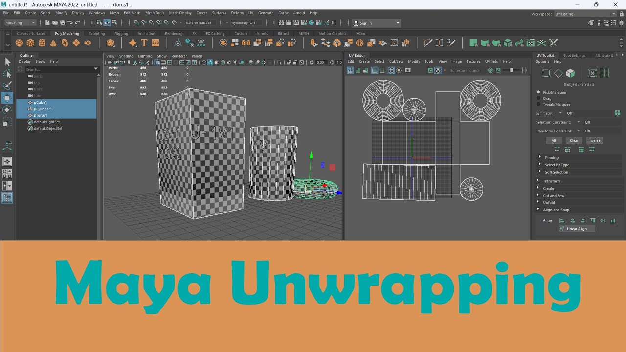UV Map Anything in 5 Minutes with Maya #unwrapping #maya #uv #uvuwrap ...