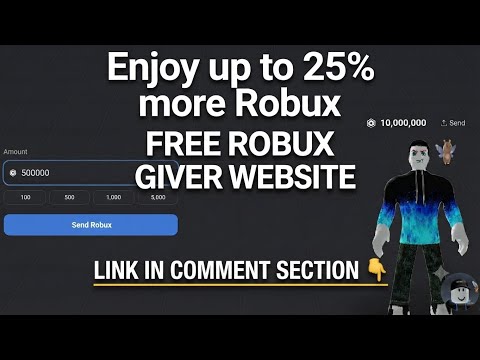 Fake robux giver website 💀| Use for free | Donate free robux ✔️ | Fake giveaway ✔️
