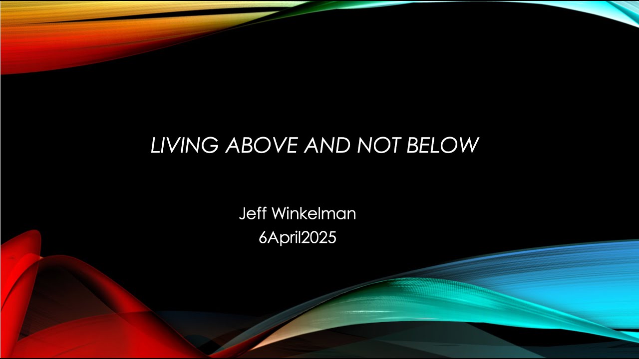 Living Above And Not Below - YouTube