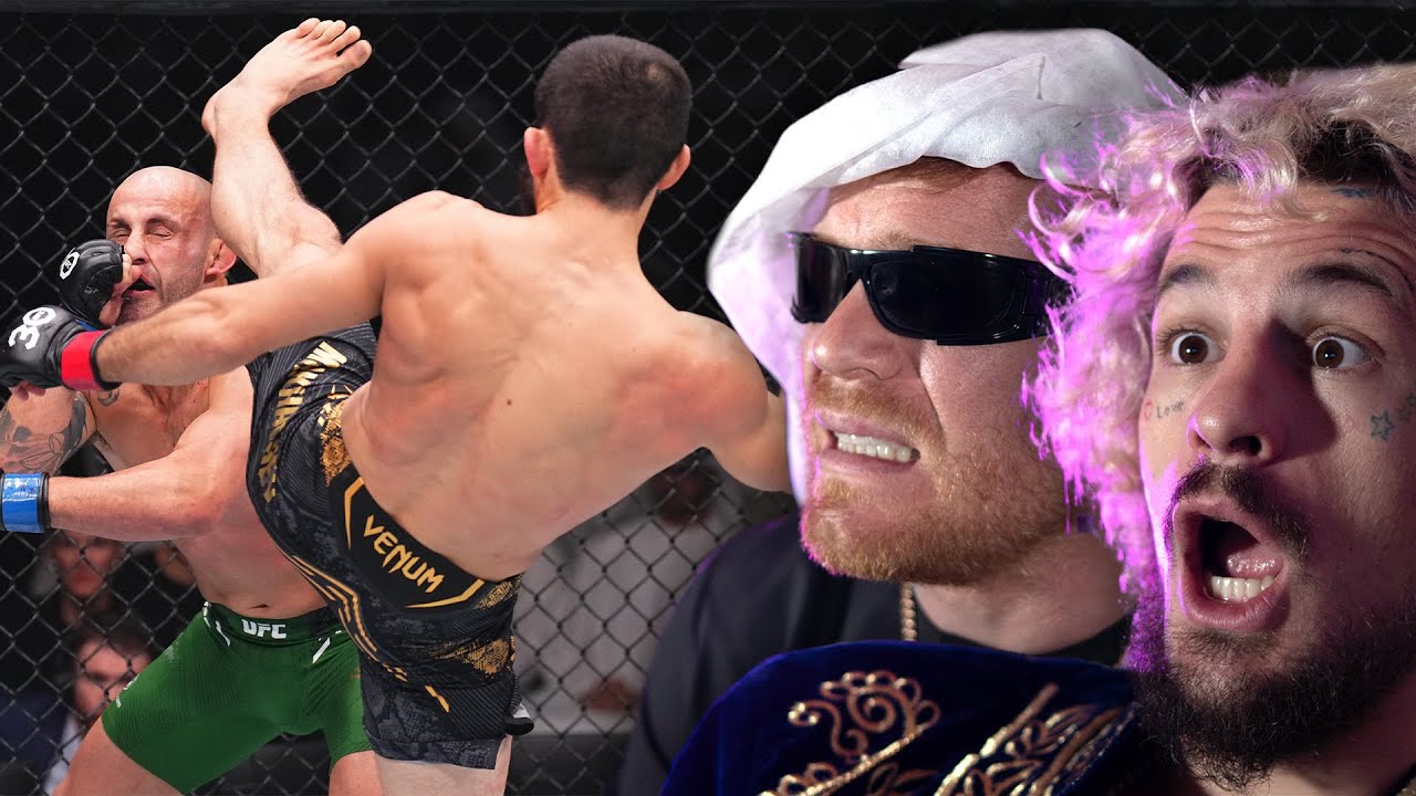 SUGA SEAN REACTS | Islam KOs Volkanovski | UFC 294 MADNESS - YouTube