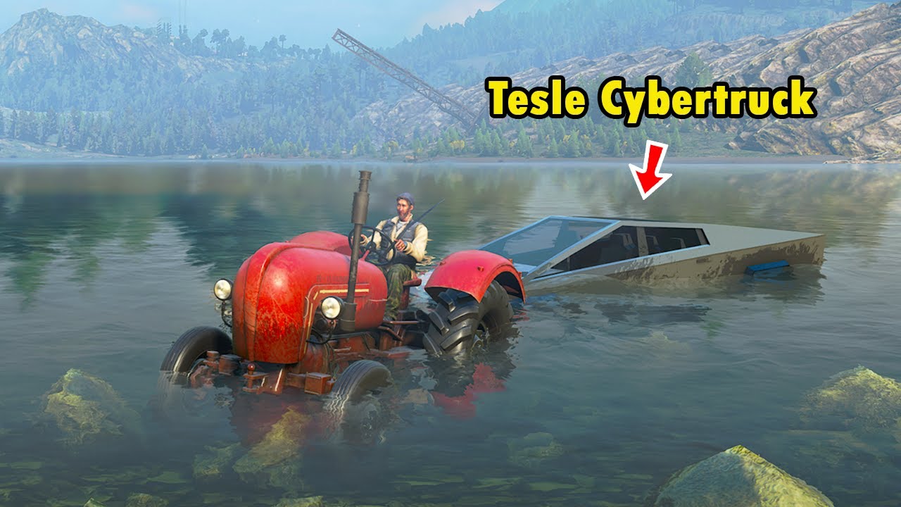 Tesla Cybertruck Stuck in Mudrunner | Mudrunner Gameplay | KDAB Gaming ...